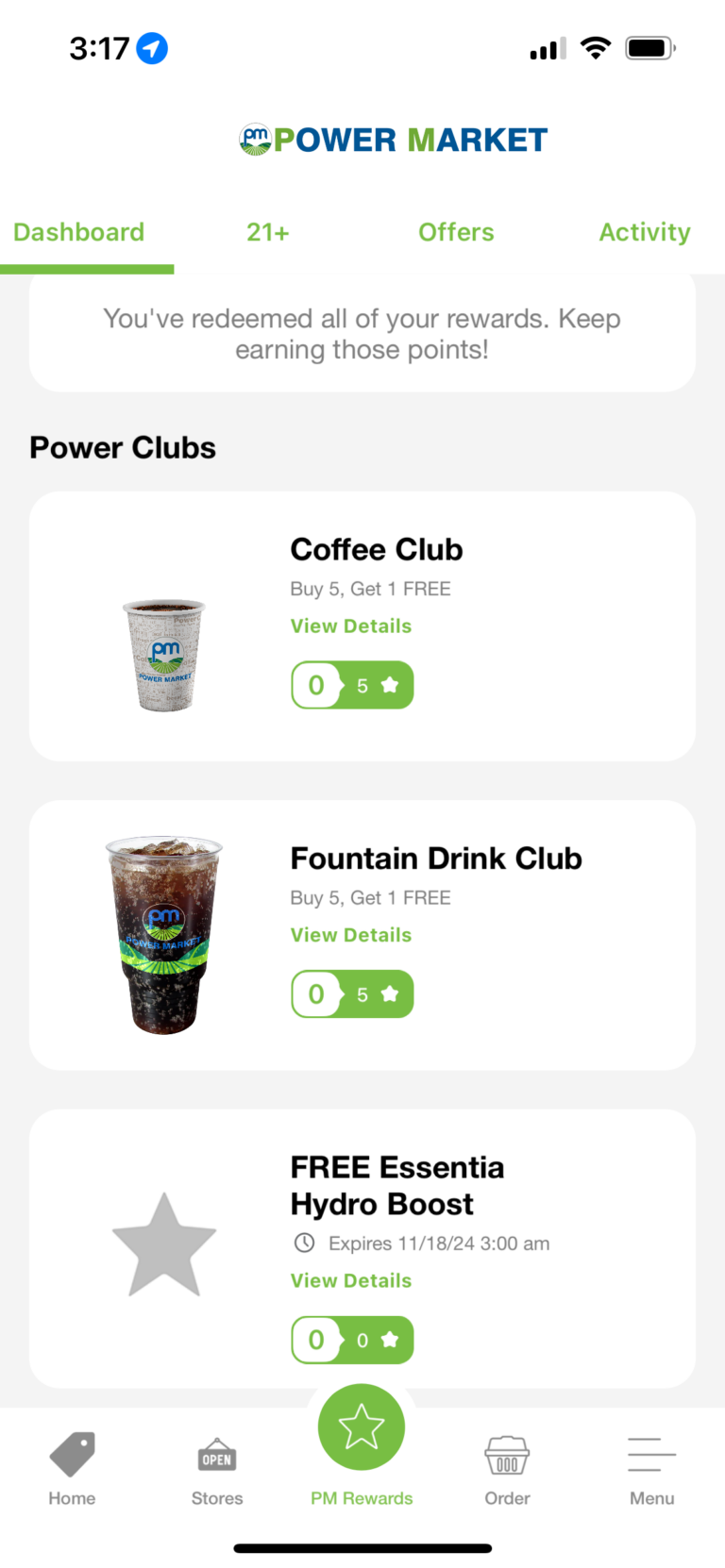 Power Market Rewards